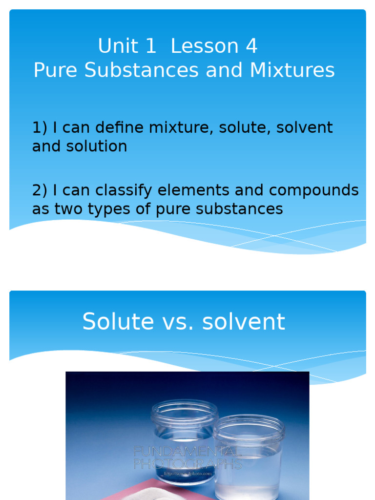 Part 2 Substances and Mixture | PDF | Mixture | Chemical Substances