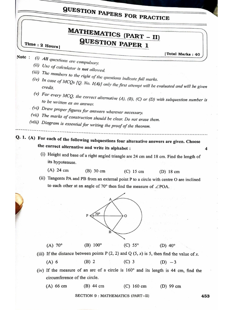 Maths 2 Activity Sheet 1 | PDF