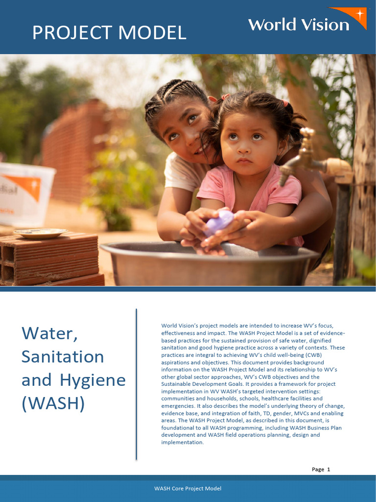WASH Project Model Overview | PDF | Wash | Sanitation