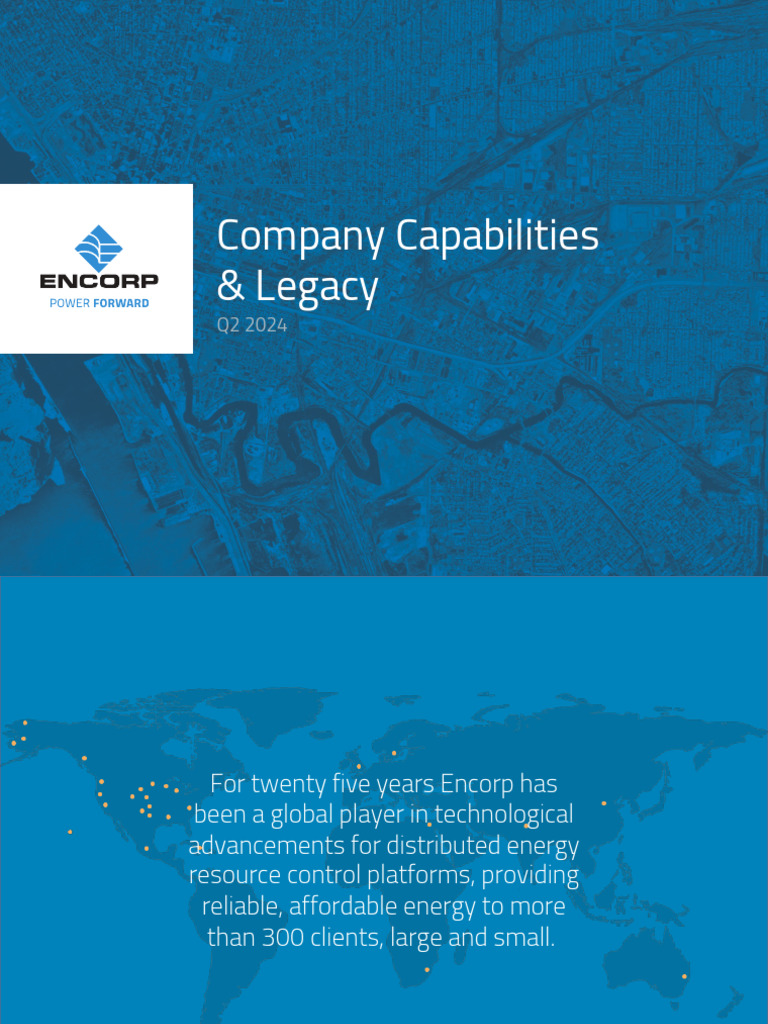 Encorp - Company Capabilities and Legacy 3 | PDF | Electrical Grid ...