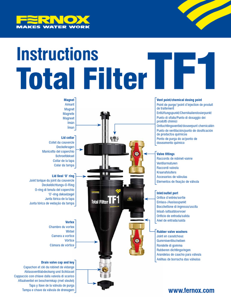 Fernox tf1 Handbook | PDF | Valve | Boiler