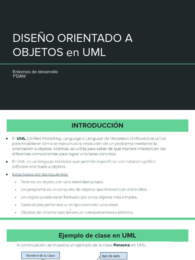 DISEÑO ORIENTADO A OBJETOS en UML | PDF | Objeto (informática) | Java ...