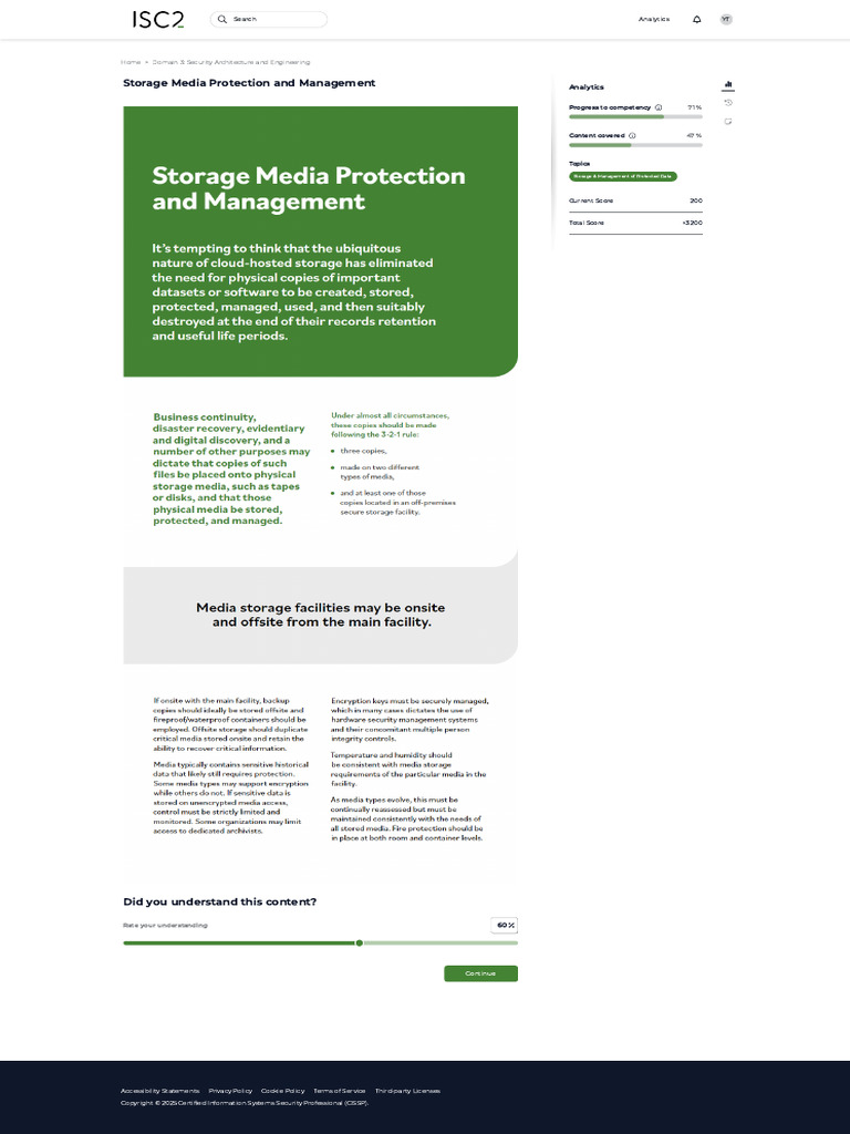 Domain 3 Security Architecture and Engineering - Storage Media ...