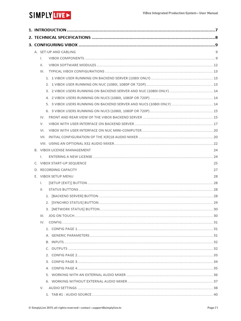 ViBox IPS User Manual 191015 | PDF | Computer Network | Server (Computing)