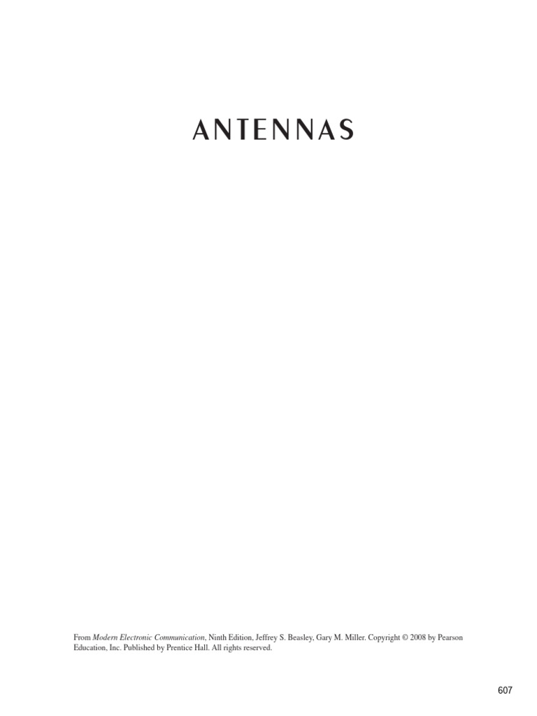 Study Guid ANTENNAS | PDF | Antenna (Radio) | Transmission Line