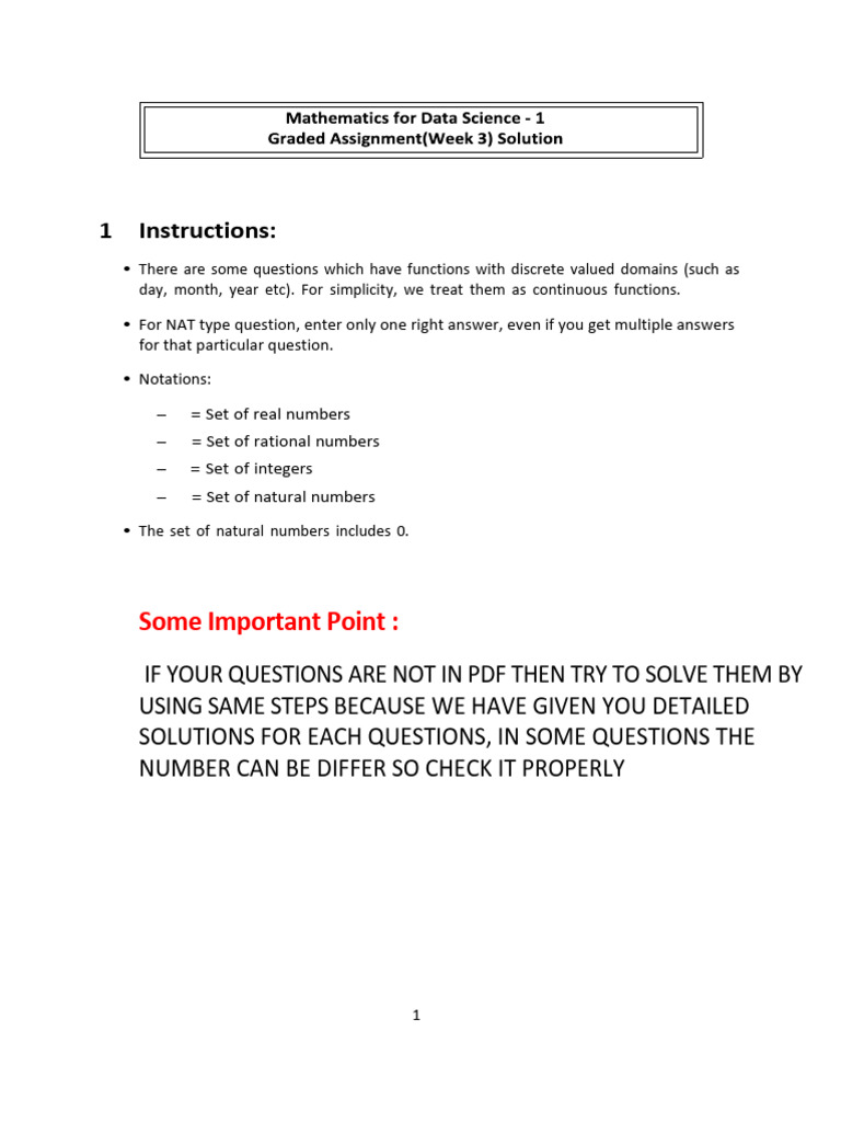 Maths 1 GA Week 3 - Merged | PDF | Quadratic Equation | Algebra