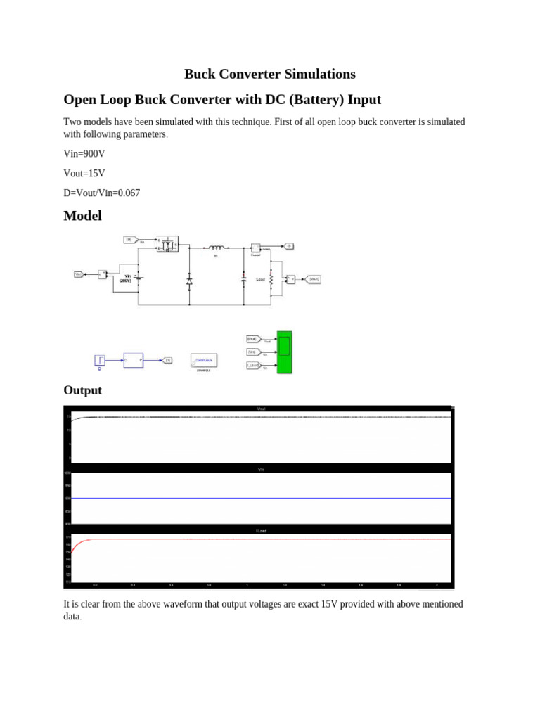 Buck Converter Simulation | PDF