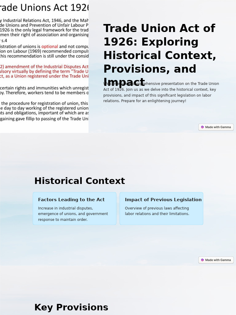 Trade Union ACt | PDF | Trade Union | Strike Action