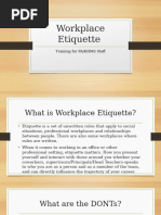 Office Etiquette and Decorum Guide | PDF | Etiquette | Behavioural Sciences