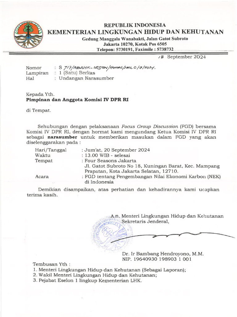 Und Narsum FGD-Pimpinan Dan Anggota DPR RI | PDF