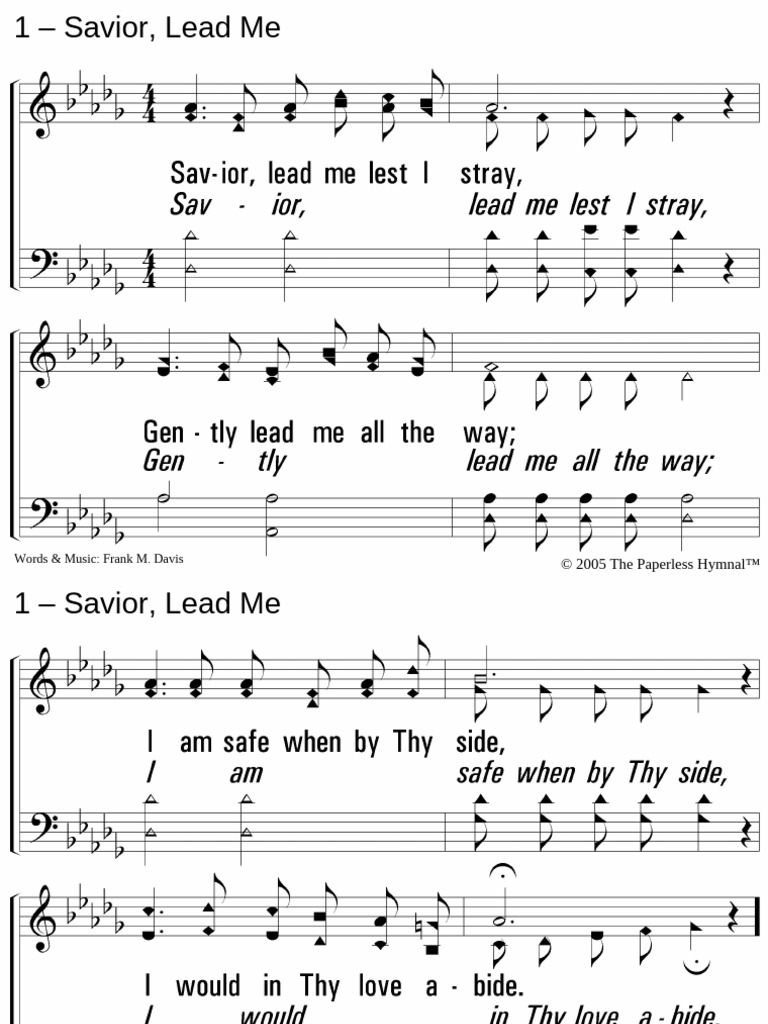 Savior Lead Me | PDF