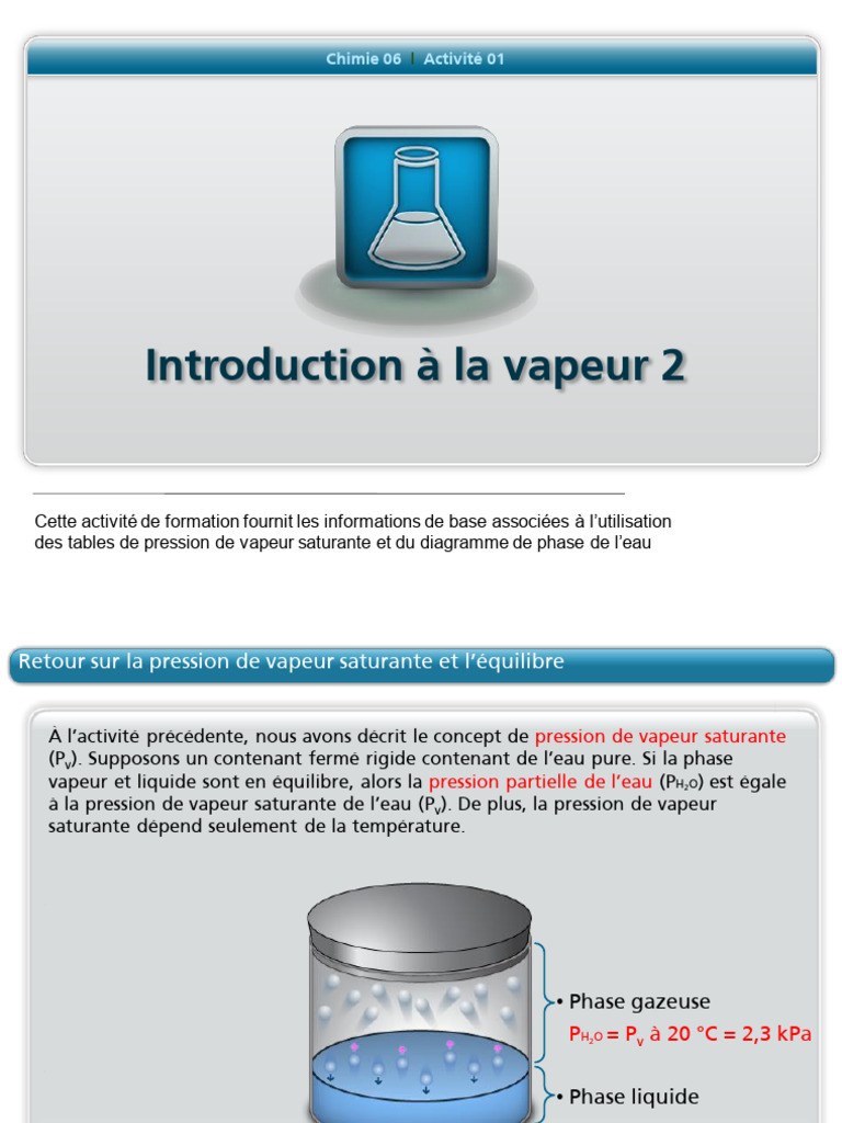 Utilisation des tables de vapeur saturante | PDF | La combustion ...