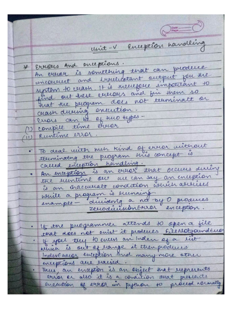 Exception Handling | PDF