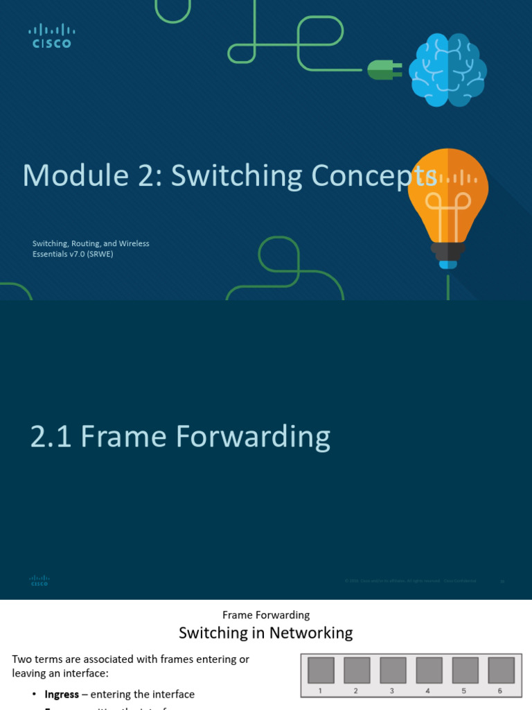 mod-2-CCNA v7 - SRW E- Module 2 Switching Concepts | PDF | Network Switch | Computer Network