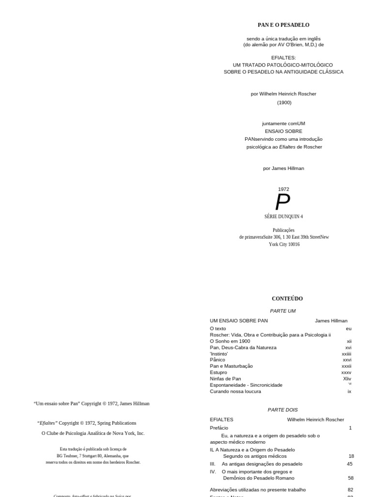 24704177-Pan-e-o-Pesadelo.pdf | PDF | Psicologia | Sonho