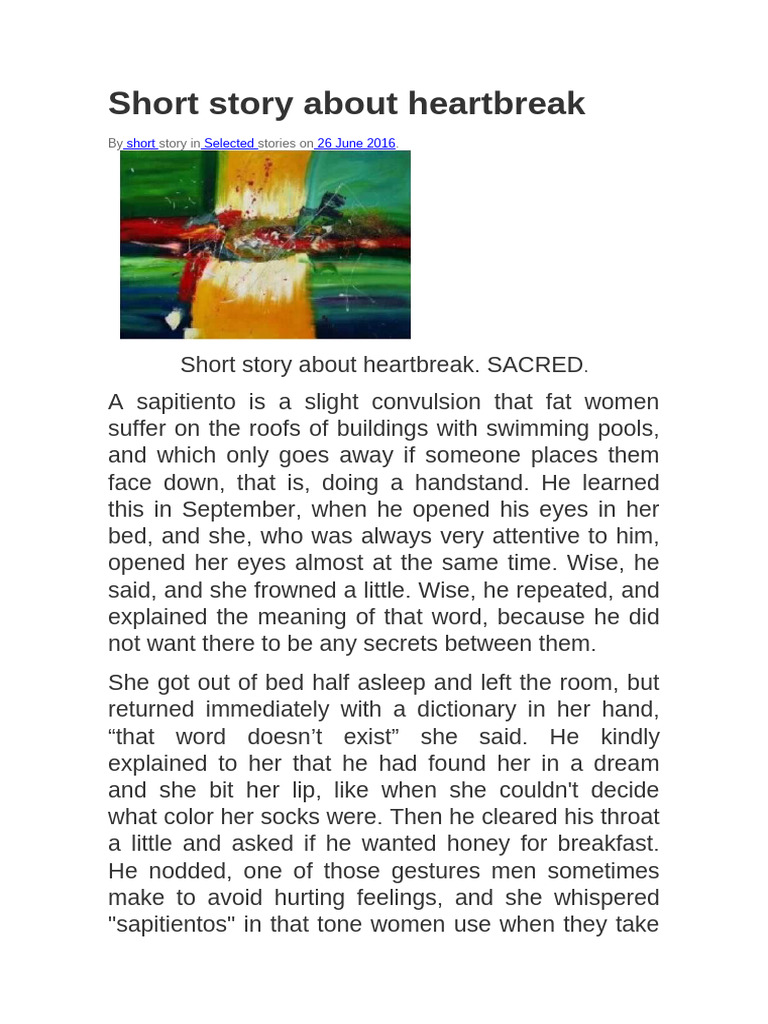 Short Story of Heartbreak | PDF