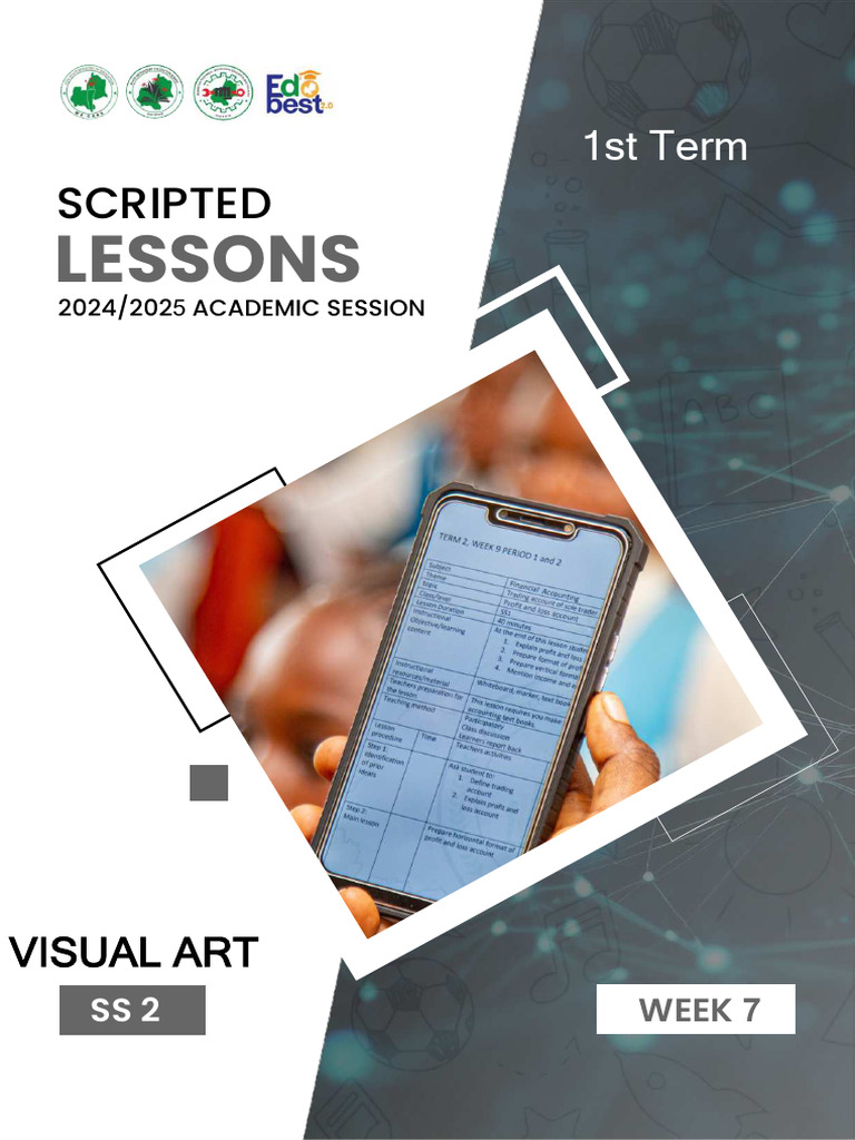 Visual Art Ss 2 1st Term Week 7 | PDF | Drawing | Teaching Method