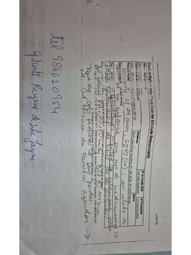 Encaminhamento Rayene | PDF