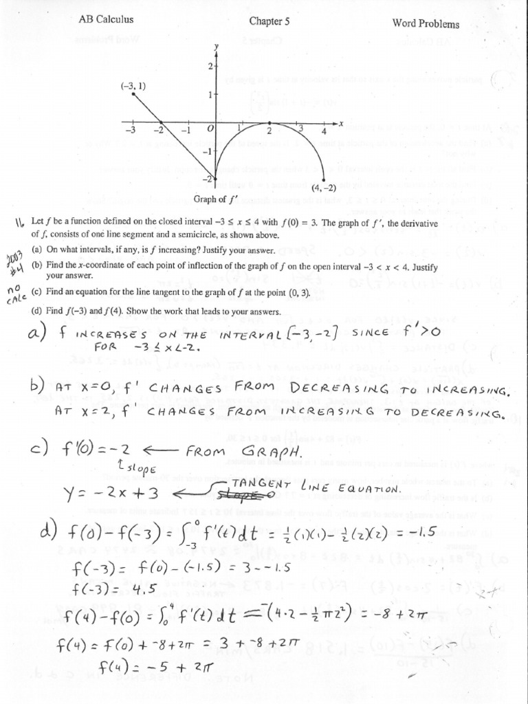 ABCalc Ch5 Word Problems Number 11 | PDF