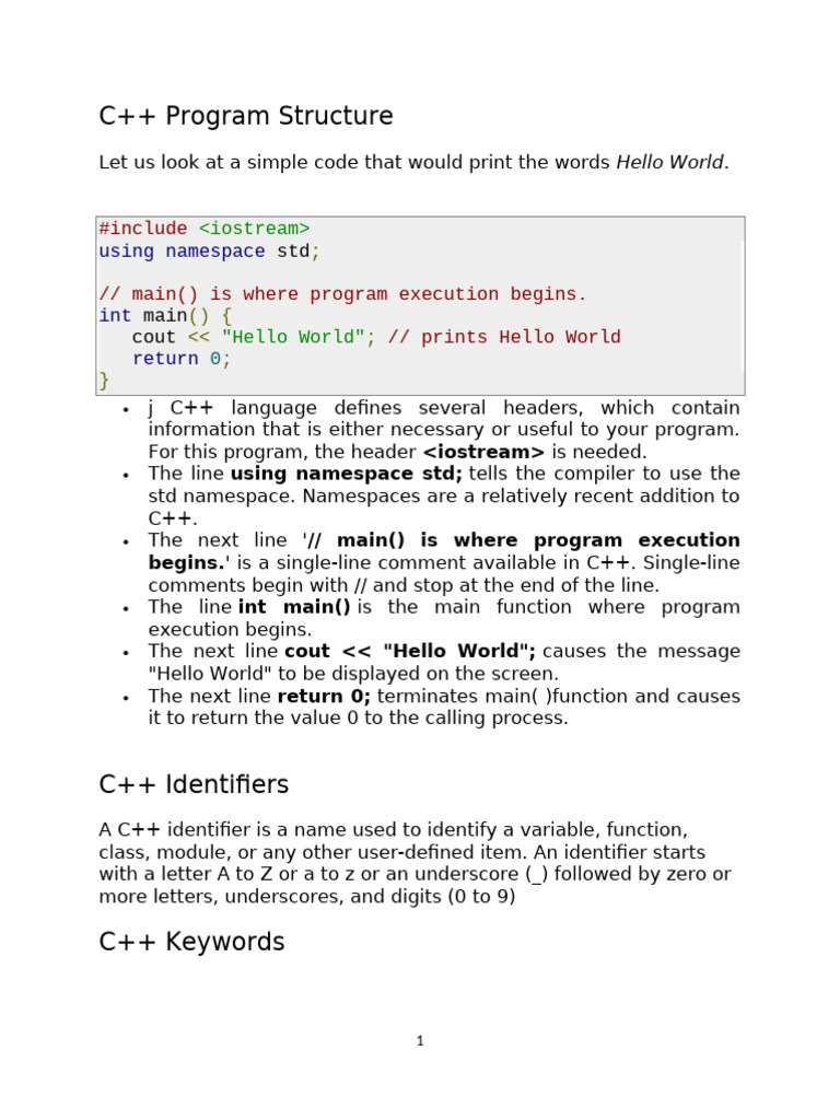 C Introdutory Pdf Parameter Computer Programming Namespace 