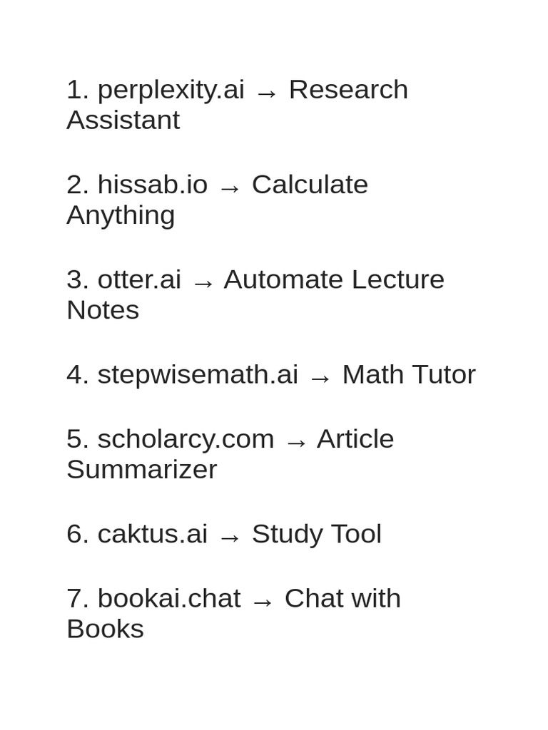 20 AI Tools Students Should Know - 231225 - 054608 | PDF