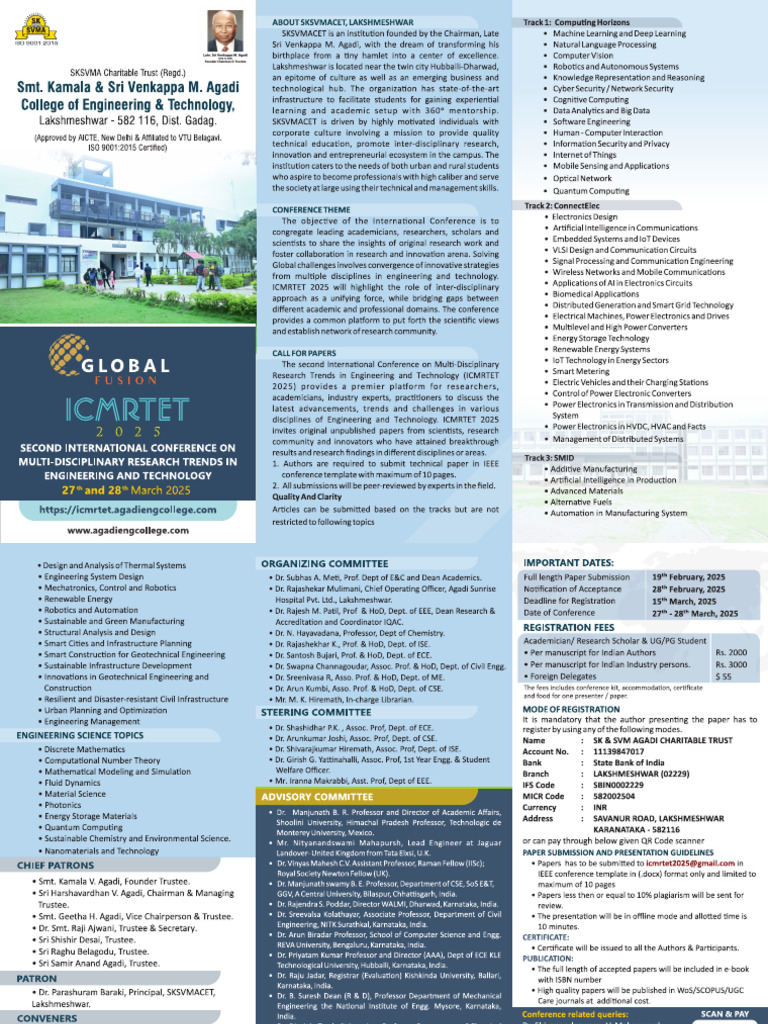 2nd International Conference - Brochure | PDF
