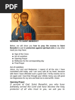 Prayer To ST - Benedict | PDF