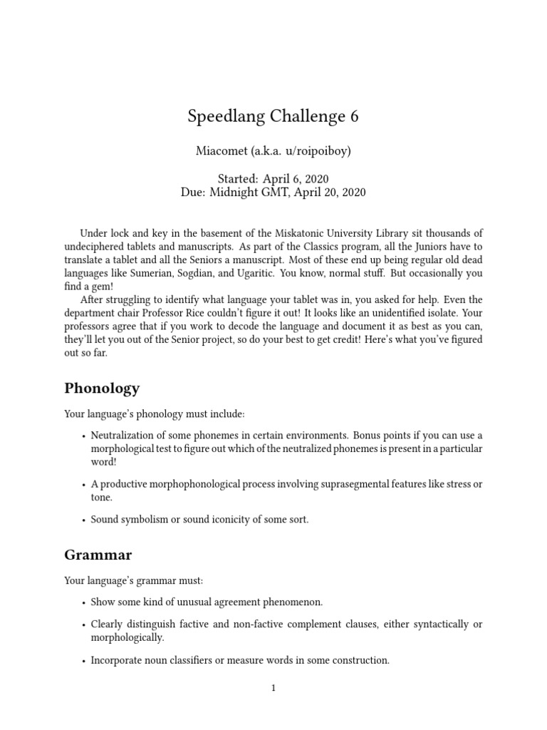Speedlang_6_Prompt | PDF