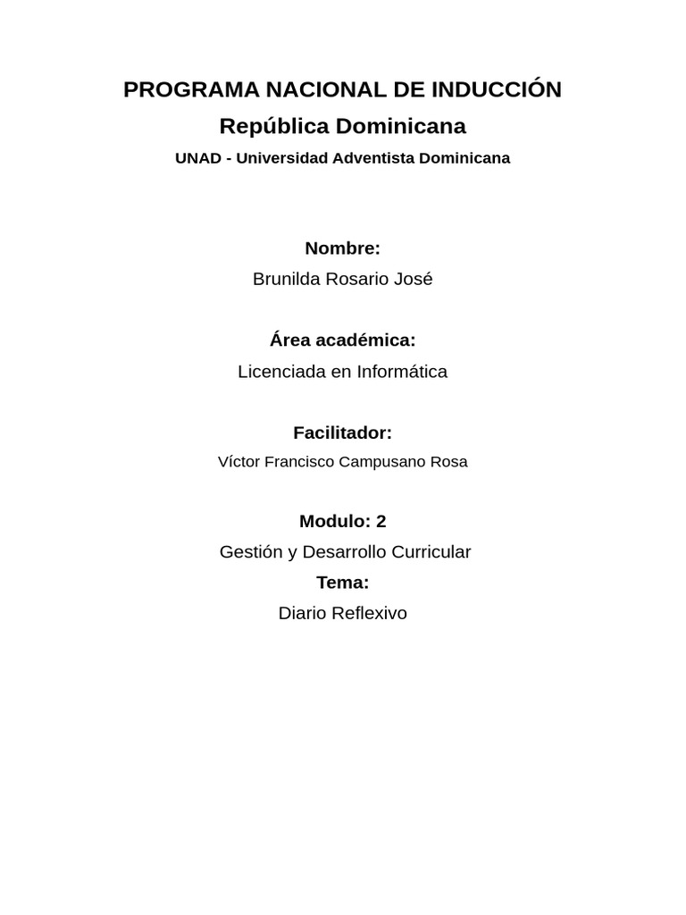 m2 Diario Reflexivo Tema2 | PDF