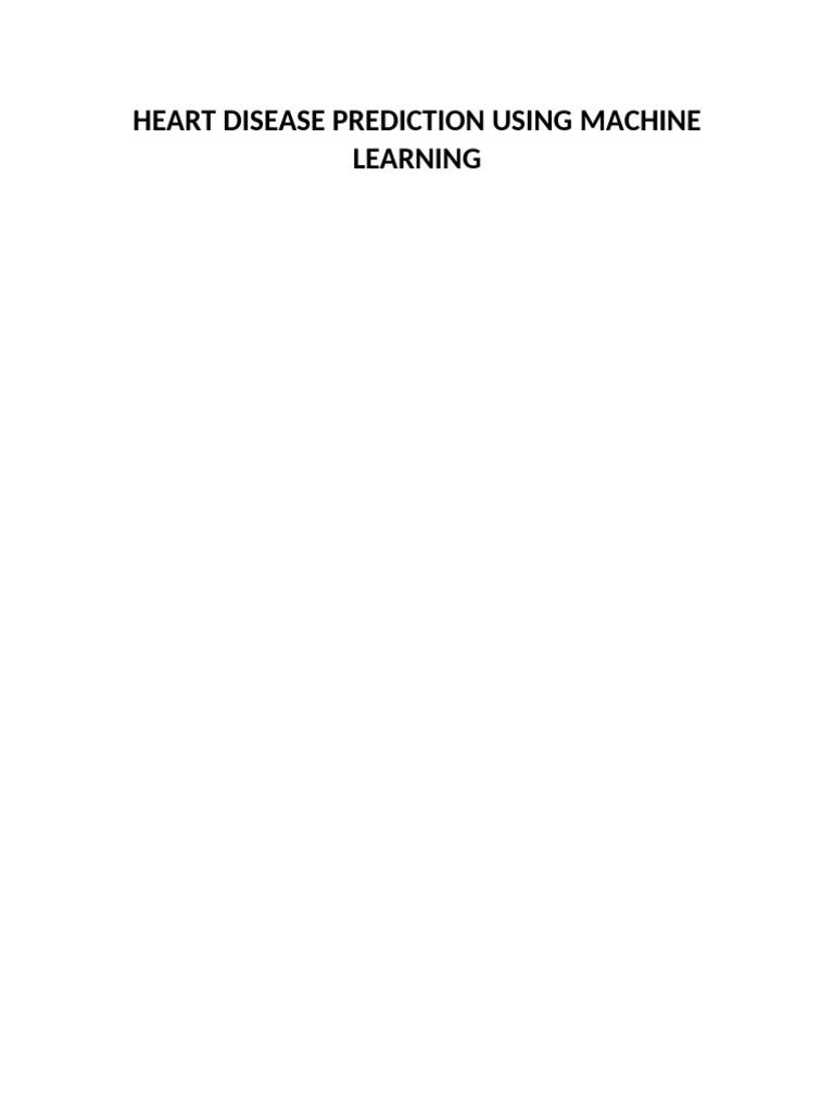 Heart Disease Prediction Using | PDF | Logistic Regression | Regression ...