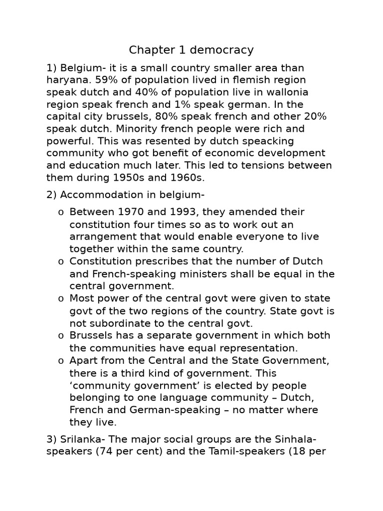 Chapter 1 democracy | PDF | Sri Lanka | Government