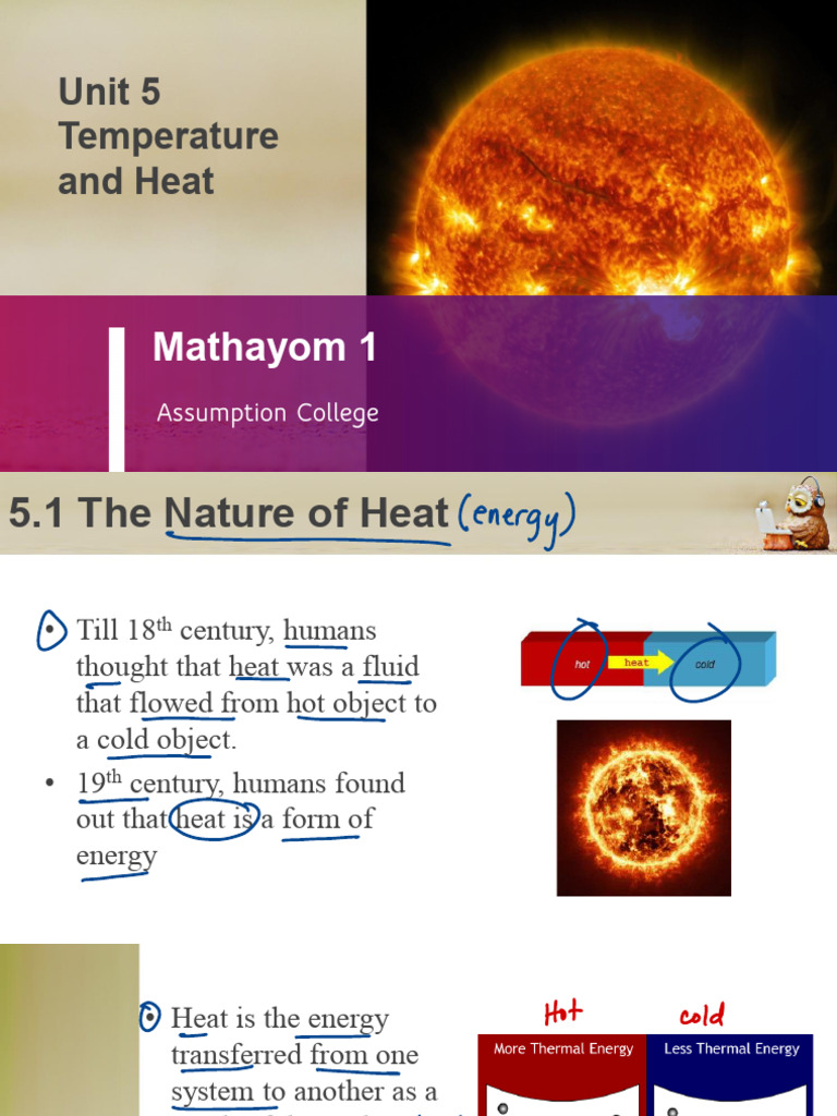 Unit 5 Temperature and Heat M1 | PDF | Thermal Expansion | Thermometer