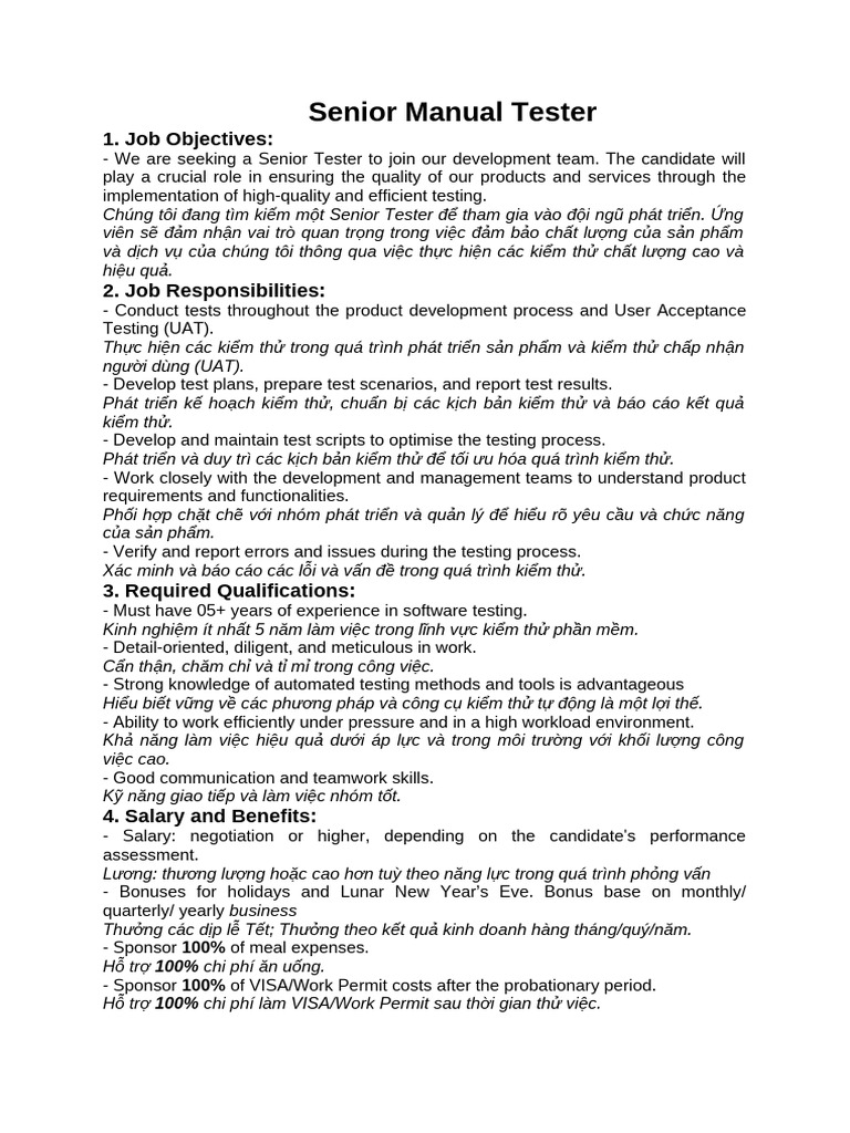 Jd Senior Manual Tester Thai Pdf