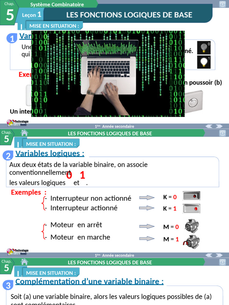 Fonctions Logiques de Base en Électronique | PDF