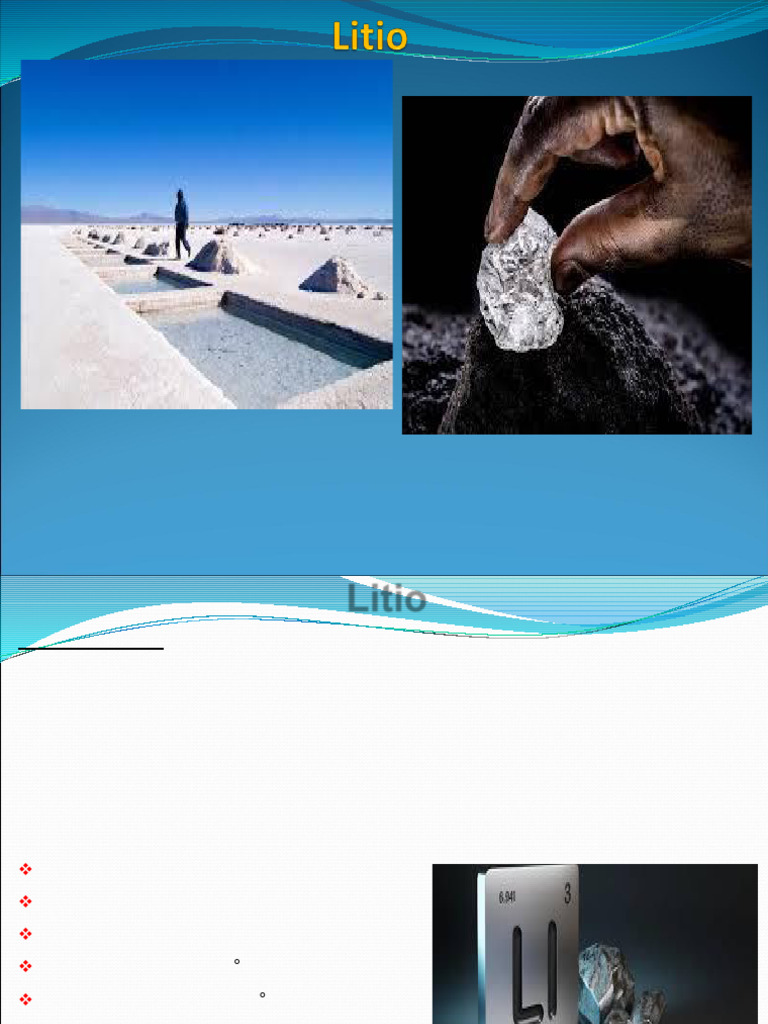 Características y Propiedades Del Litio | PDF | Litio | Batería de iones de litio