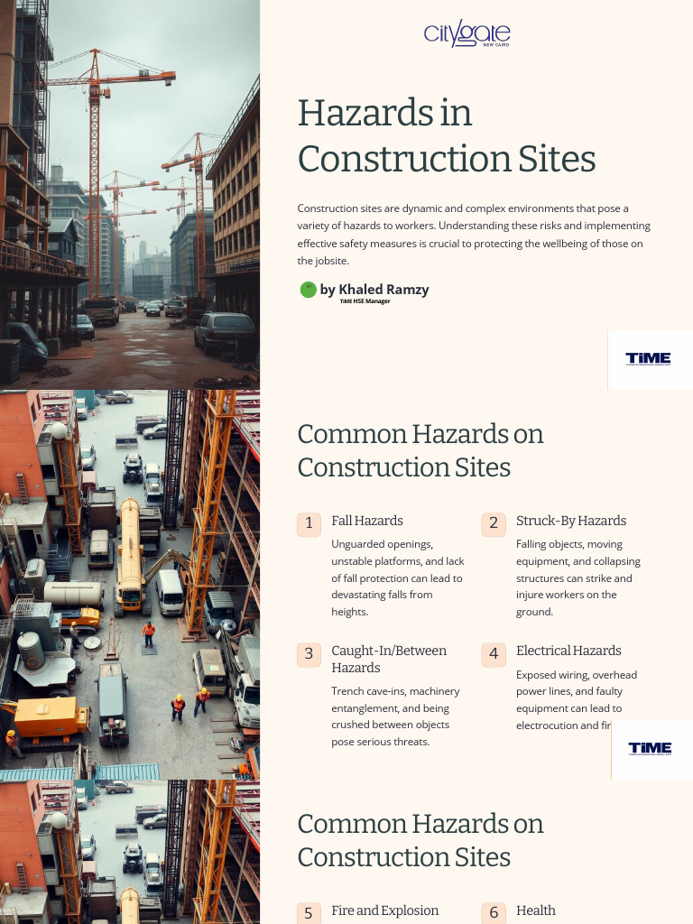 Hazards in Construction Sites | PDF | Housekeeping | Hazards