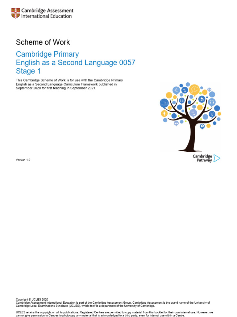 Combined SoW ESL Stage 1 - 3 | PDF | English As A Second Or Foreign ...