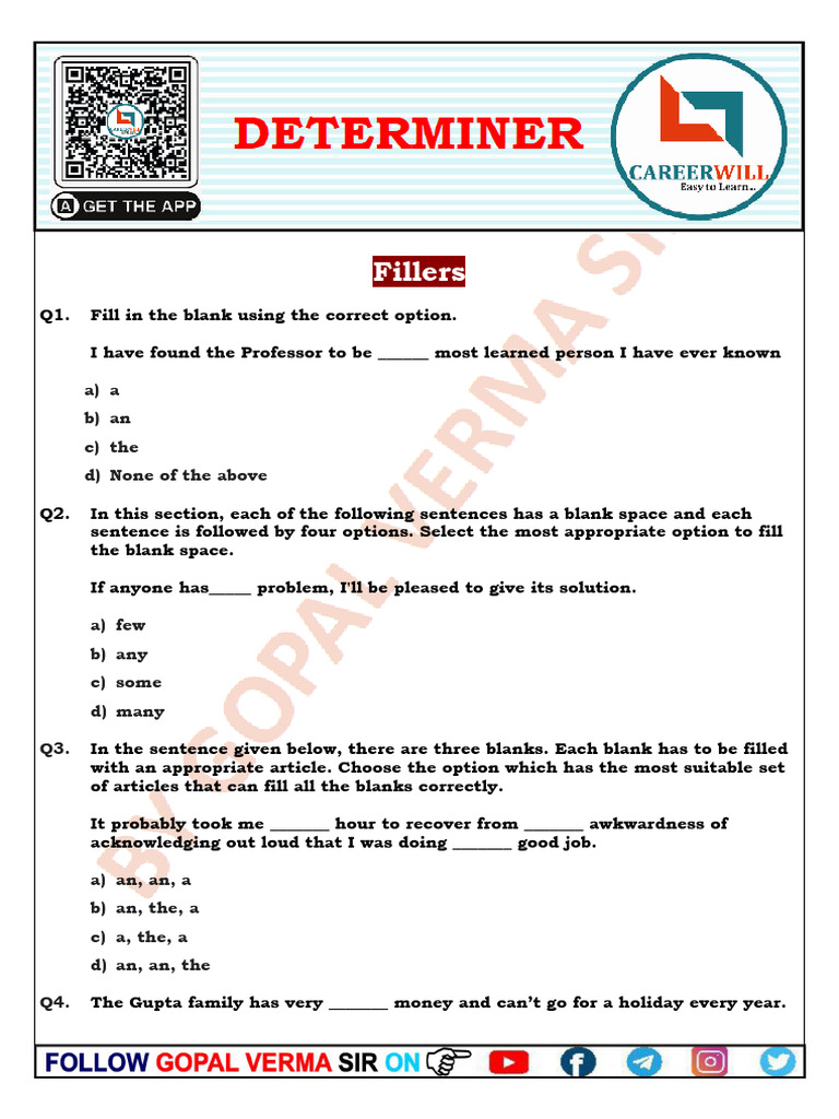 Determiner PDF 439543 Crwill | PDF