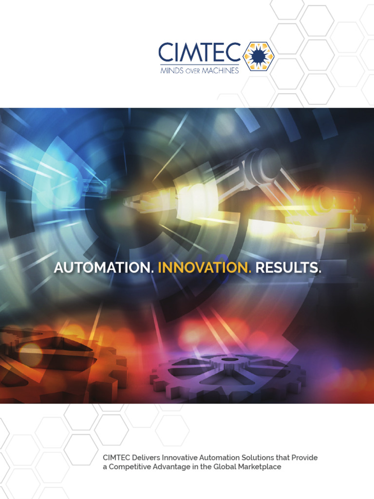 CIMTEC Company Brochure 2023 | PDF | Automation | Robot