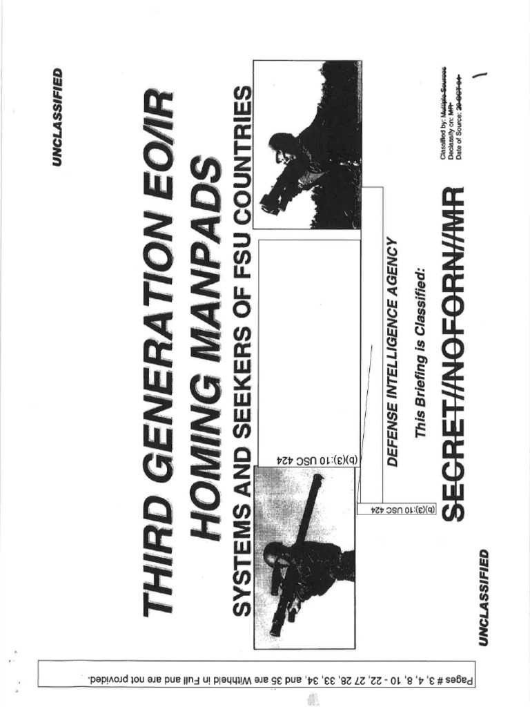 Third Generation Eoir Homing Manpads Fsu | PDF