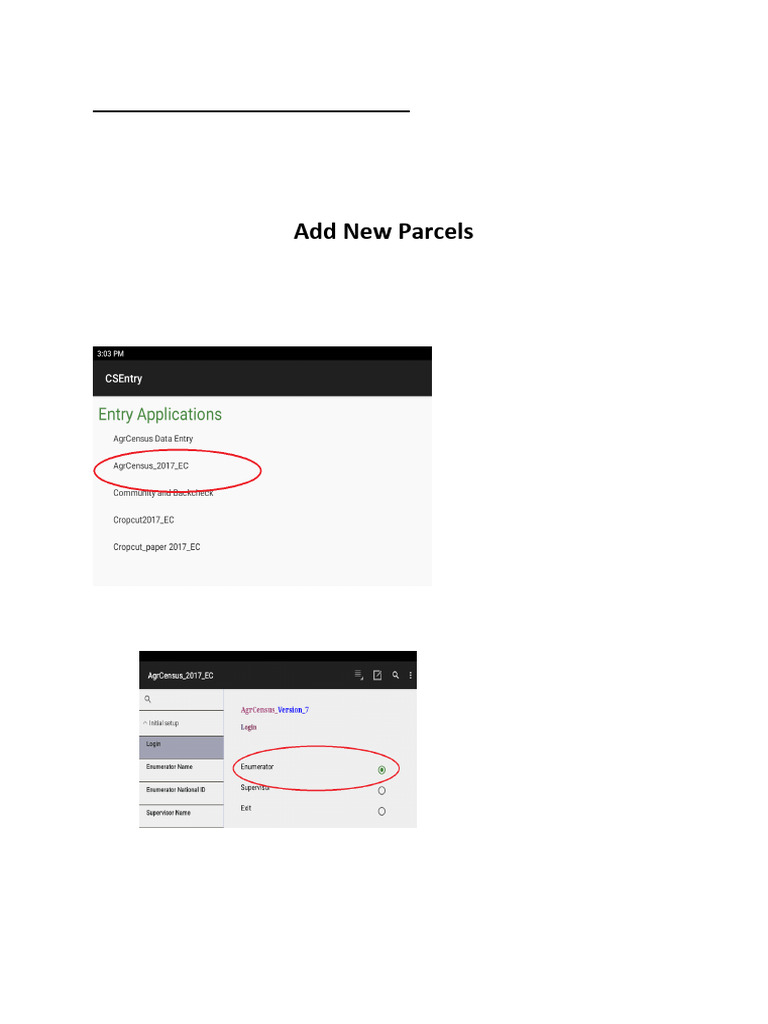 Steps To Add New and Edit - Parcel and Field | PDF