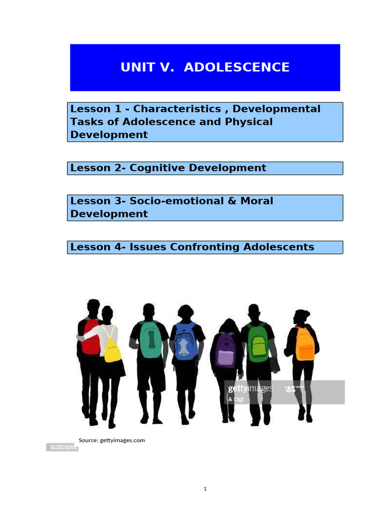Unit v. Adolescence | PDF | Adolescence | Puberty