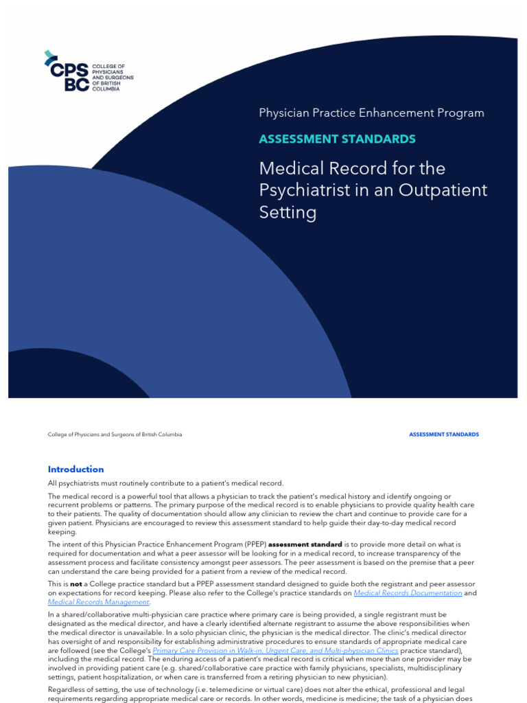 PPEP AS Medical Record Psych | PDF | Psychiatry | Medical Record