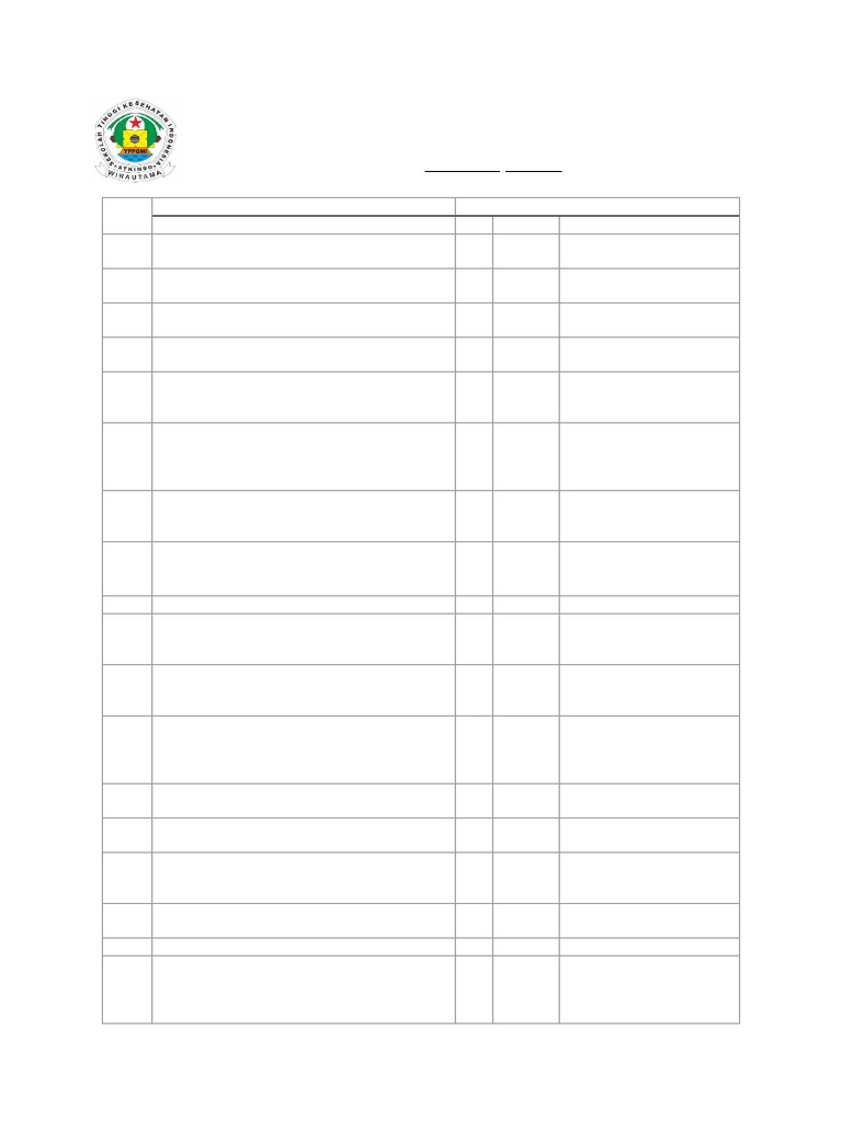 FORMULIR KUESIONER SURVEILANS PHBS_vina | PDF