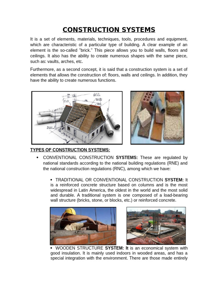 CONSTRUCTIVE SYSTEMS | PDF | Concrete | Masonry