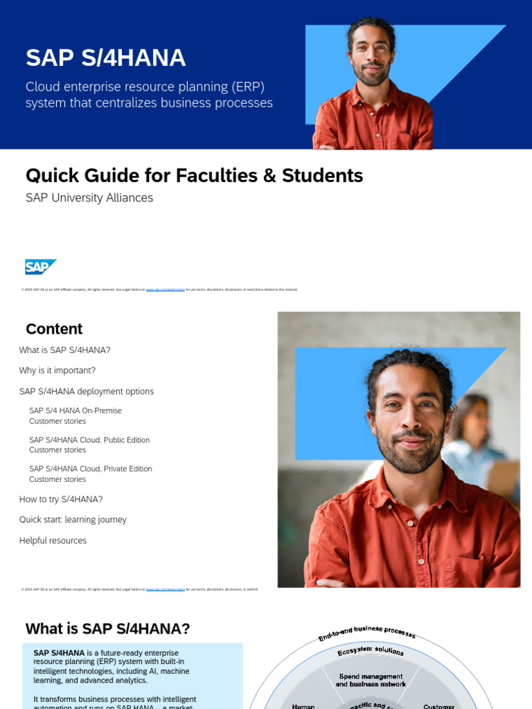 Quick Start Guide - S4HANA | PDF | Cloud Computing | Enterprise Resource Planning