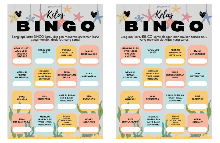 Kelas Bingo | PDF