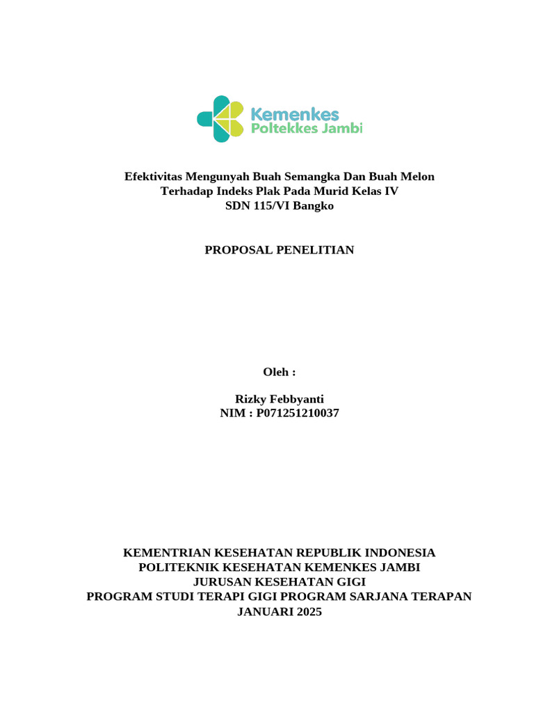 Proposal Febby Fix | PDF