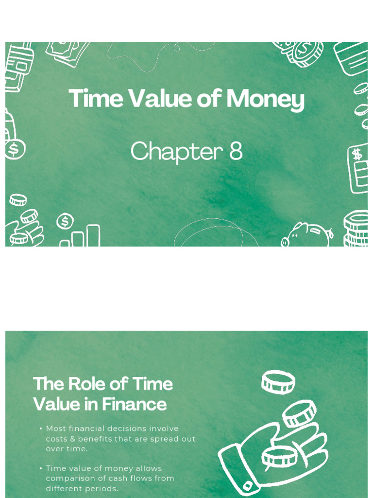 Chapter 8 - Time Value of Money | PDF | Present Value | Discounting