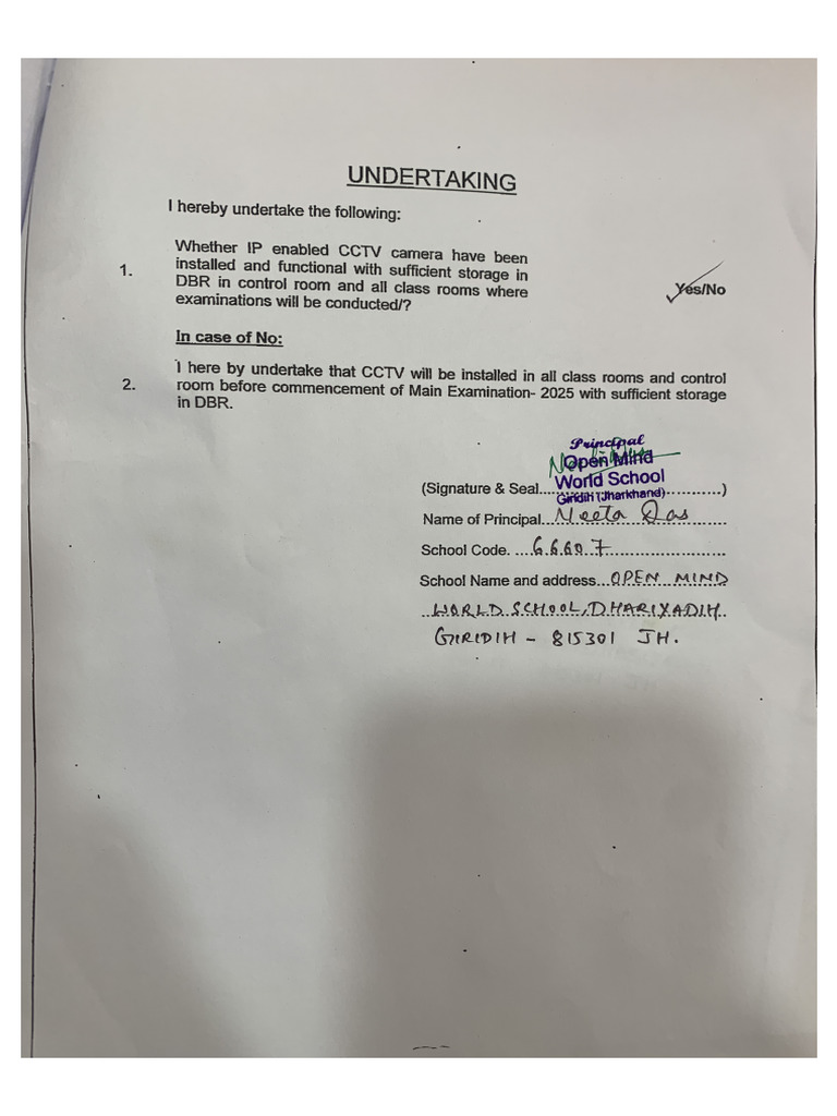 Undertaking | PDF